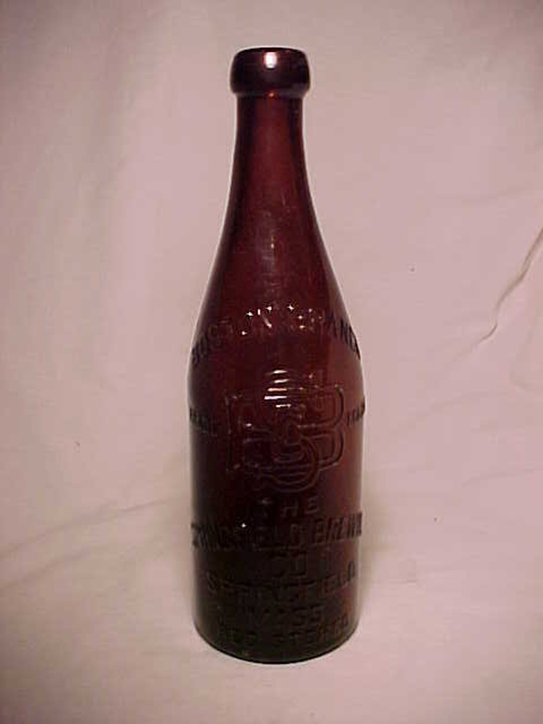 C1890s the Springfield Brewing Co. Springfield, Mass., Amber Blob Top ...