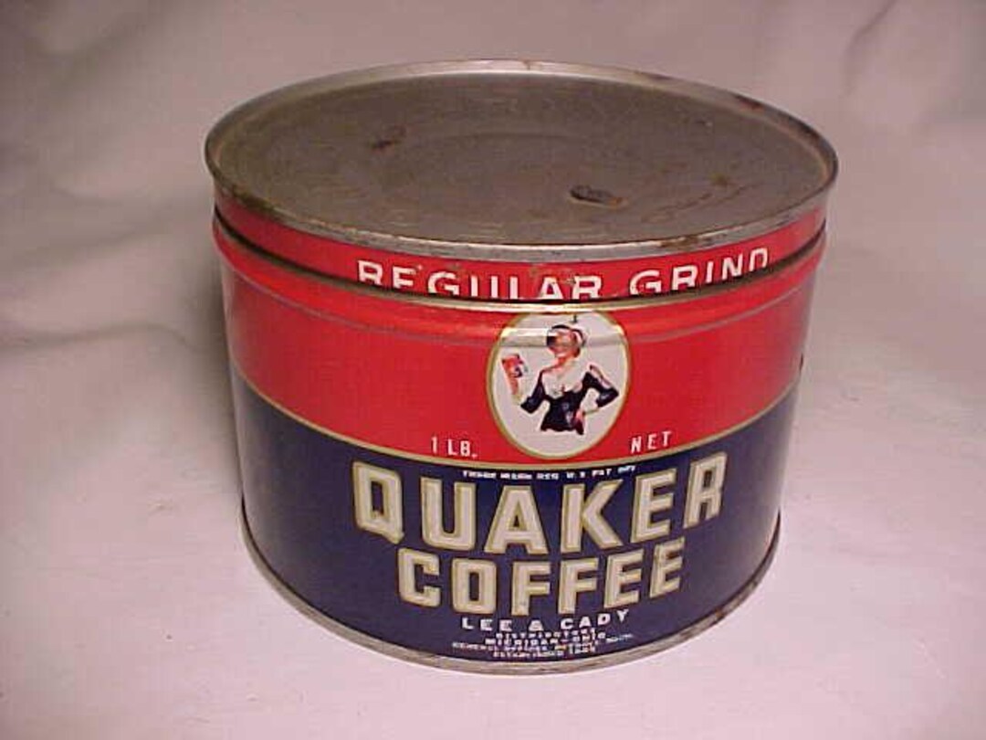 C1940-50s Quaker Coffee Lee & Cady Distributors Michigan Ohio ...