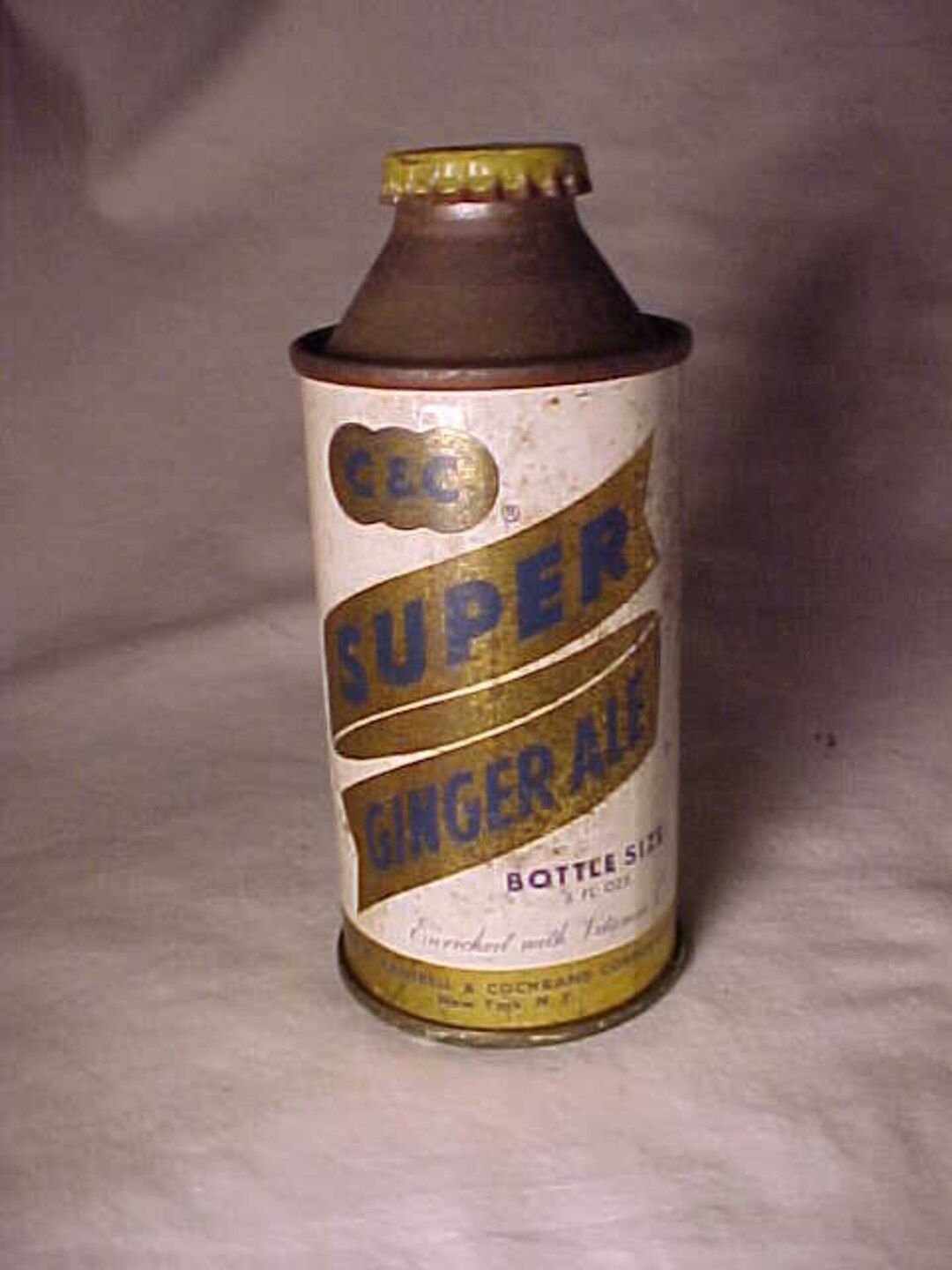 C1950s C & C Super Ginger Ale Bottle Size Cantrell Cochrane New York, 6 ...