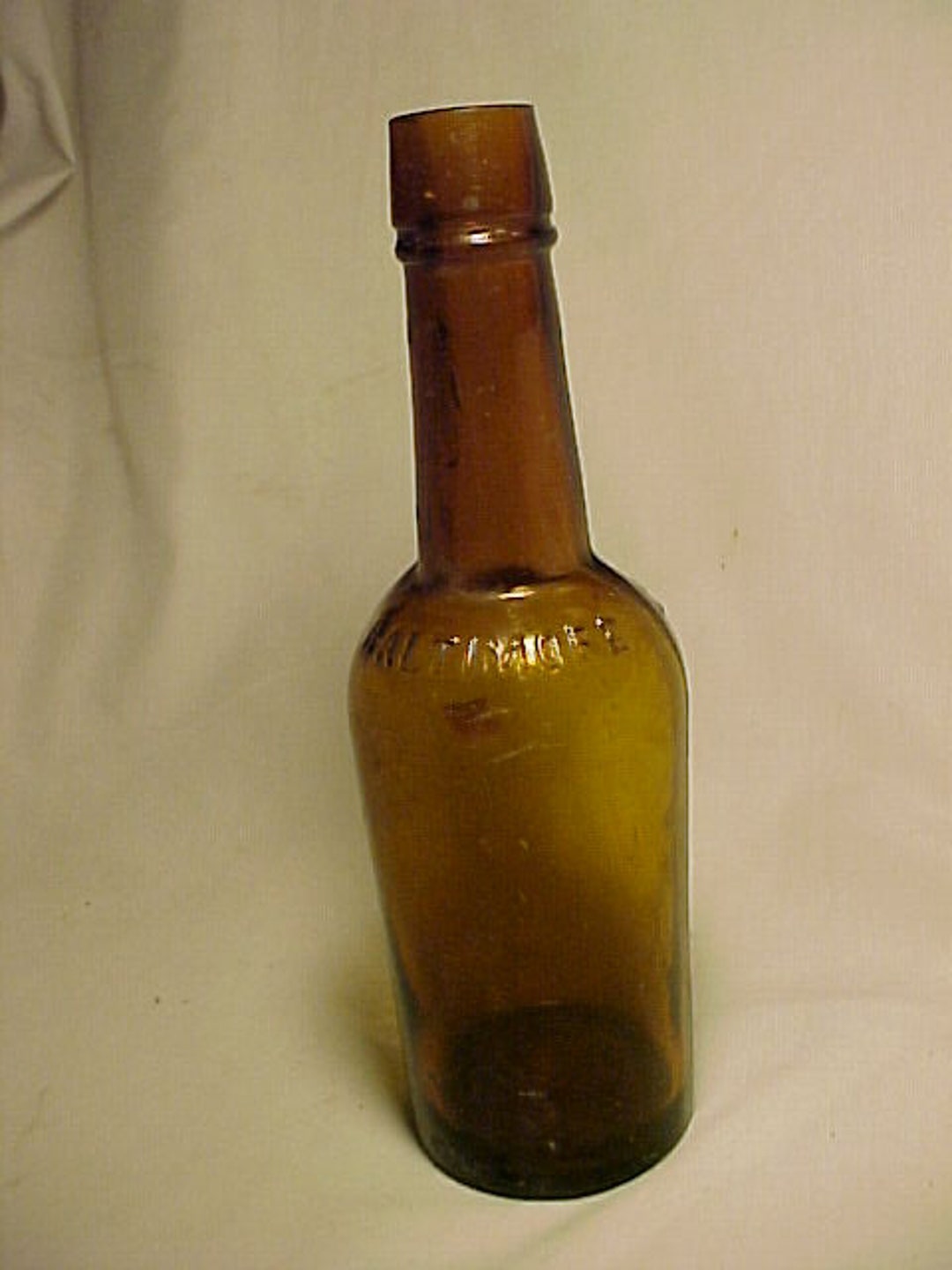 C1890s C. W. Abbott & Co. Bitters Baltimore, MD., Amber Cork Top ...