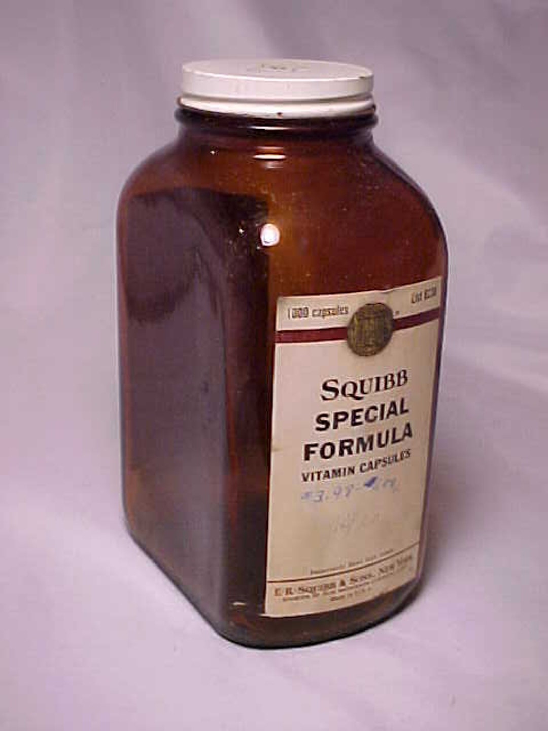 C1950s 1000 Capsules Squibb Special Formula E. R. Squibb & Sons New ...