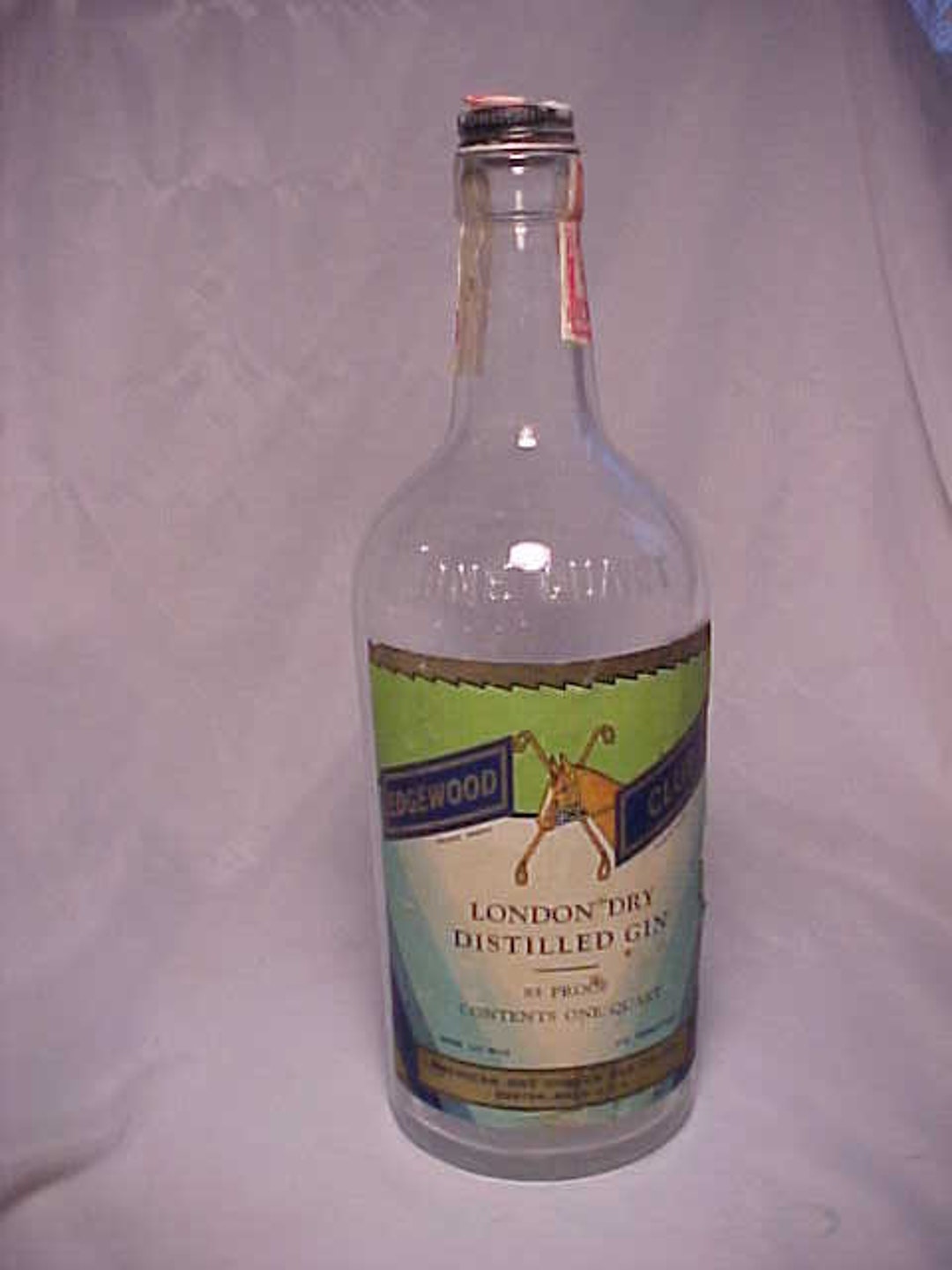 C1930s Edgewood Club London Dry Gin Bottled by American Dry Ginger Ale ...