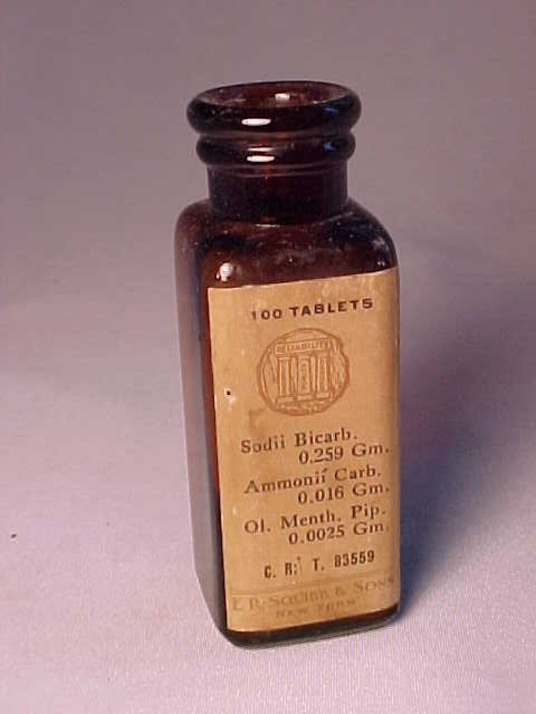 C1890-1900 100 Tablets Sodii Bicarb E. R. Squibb & Sons New - Etsy