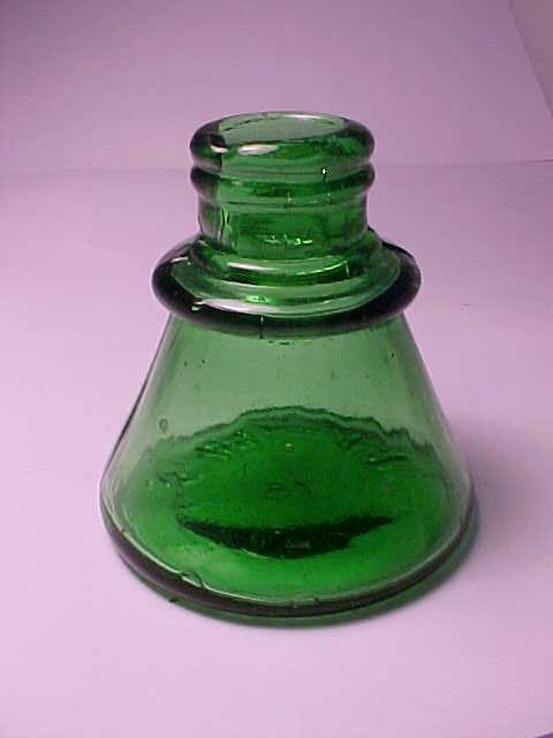 C1880s Carter's 79 Conical Cone Emerald Green Cork Top Blown Glass ...
