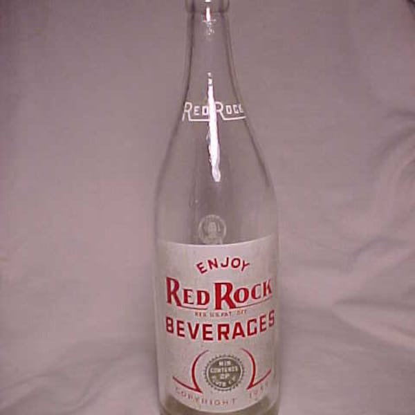 Red Rock Soda Bottle - Etsy