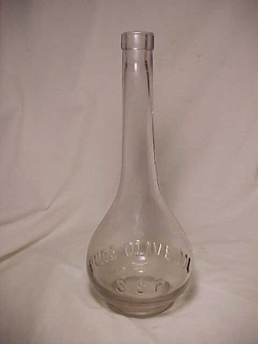 C1890s S. S. Pierce Pure Olive Oil Cork Top Clear Blown Glass - Etsy