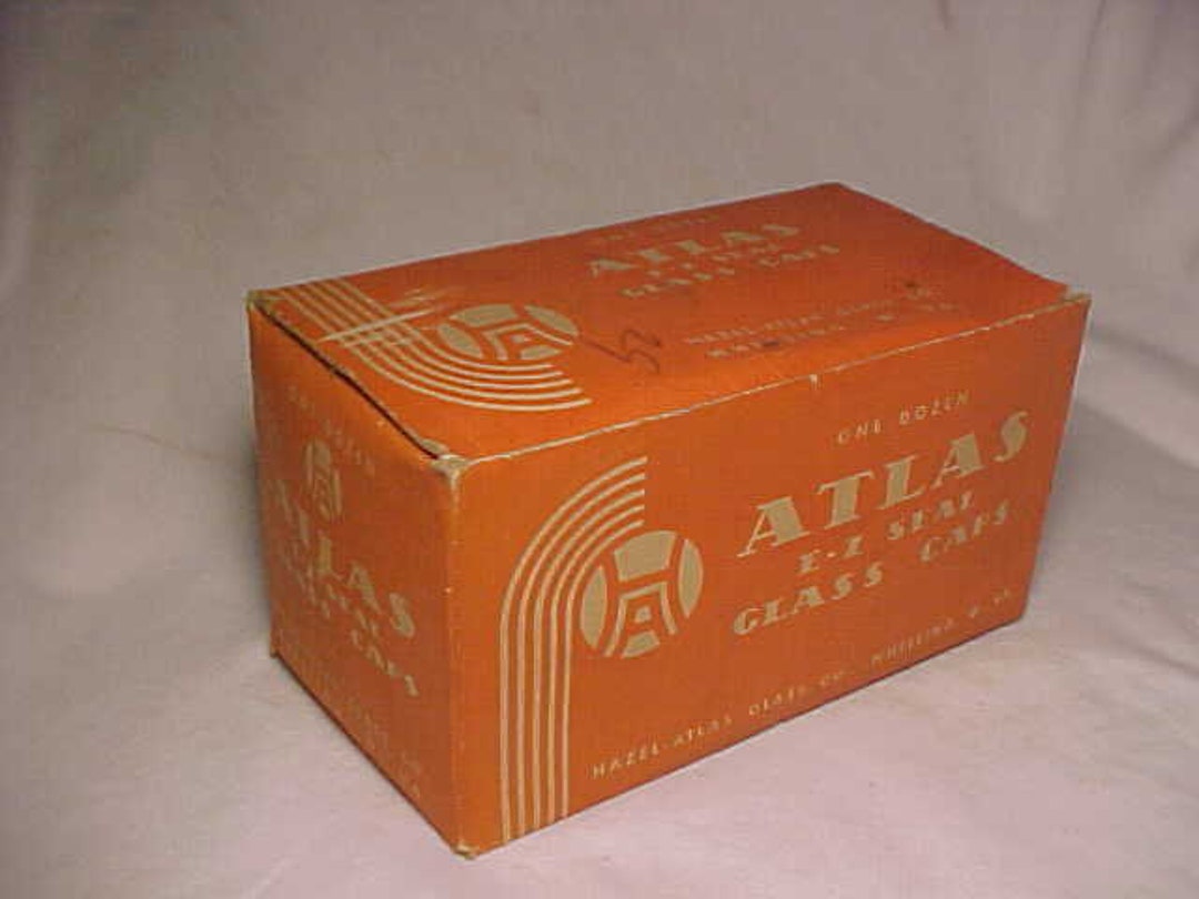 Group of Nine C1930-40s Atlas E-Z Seal Fruit Jar Standard Mouth Lids in ...