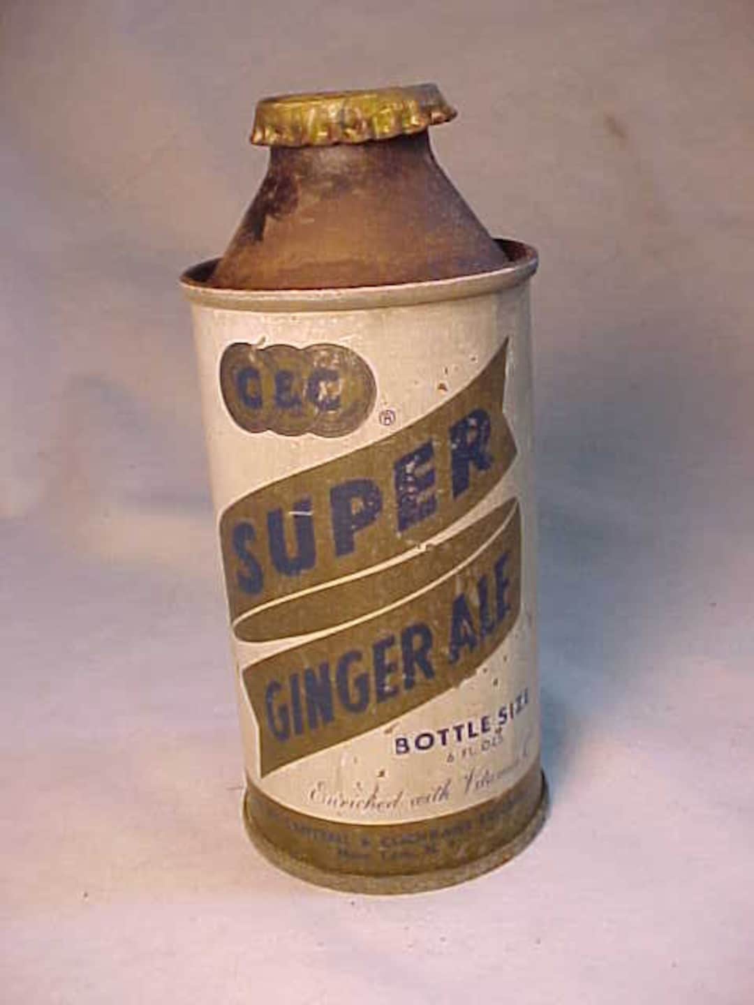 C1950s C & C Super Ginger Ale Bottle Size Cantrell Cochrane New York, 6 ...