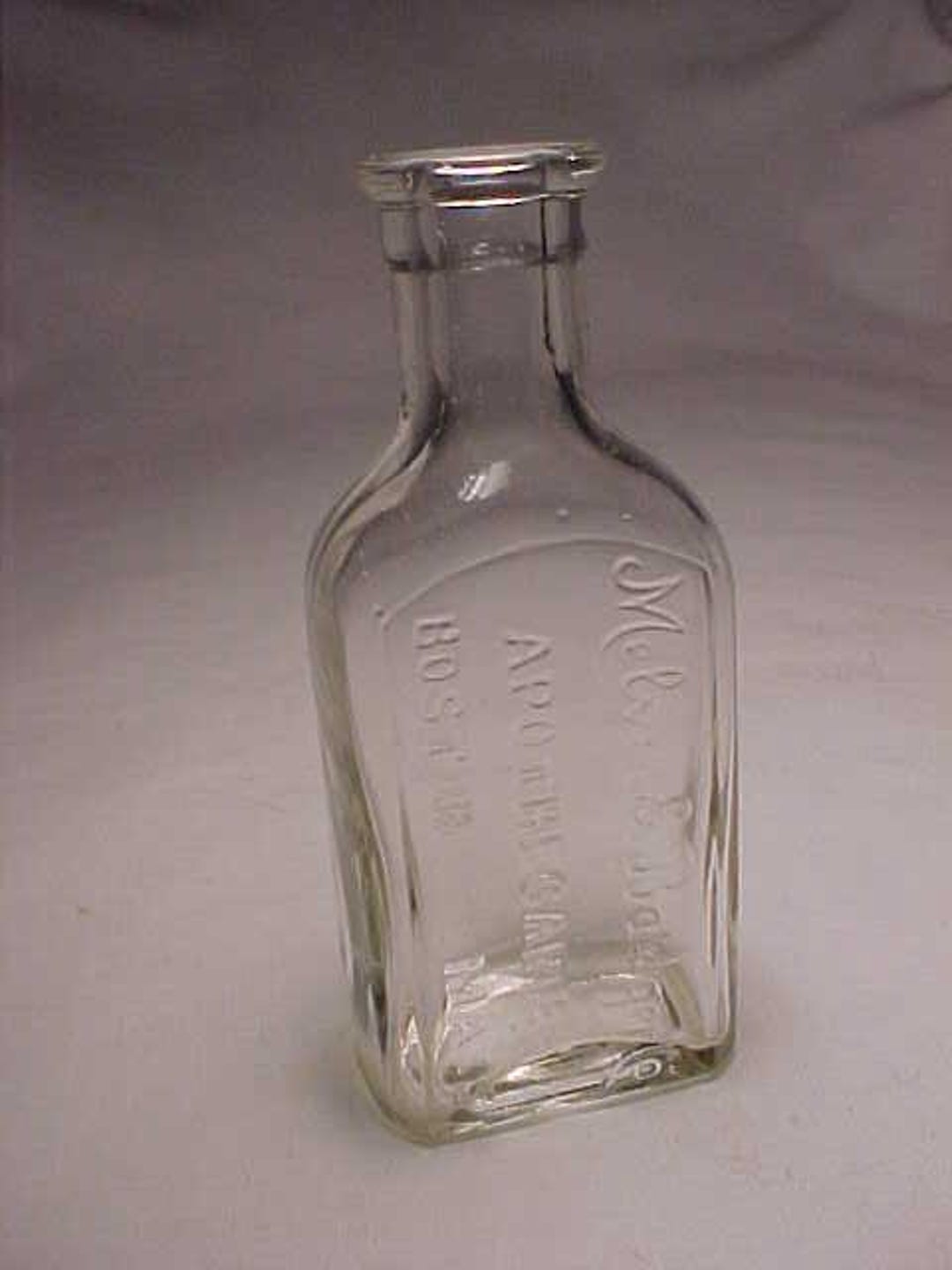 C1890s Melvin & Badger Co. Apothecaries Boston, Mass., Cork Top Blown ...