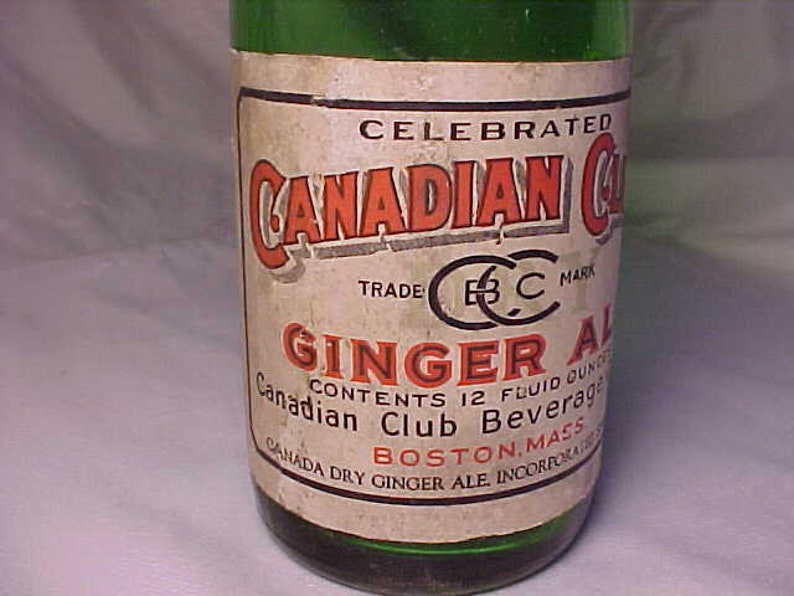 C1930s Celebrated Canadian Club Ginger Ale Canadian Club Beverage Co ...