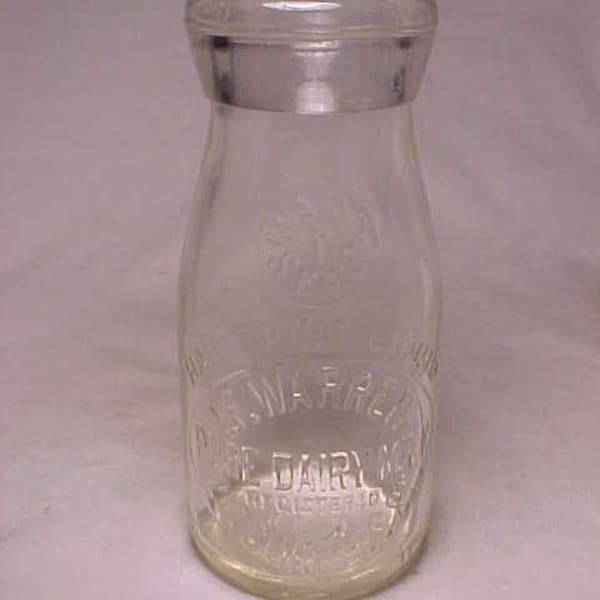 Antique Half Pint Milk Bottles - Etsy