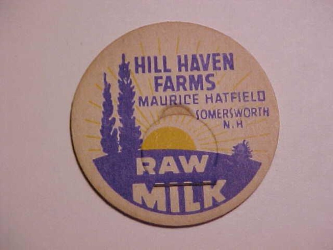 C1940-50s Hill Haven Farms Raw Milk Maurice Hatfield Somersworth, N.H ...
