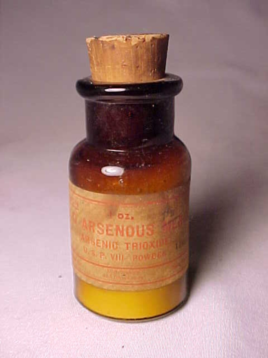 C1900 Acid Apothecary Merck, Merck & Co. New York , Cork Top Amber ...