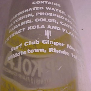 C1940s America's Finest Kola Pop Kola Surf Club Ginger Ale Co ...