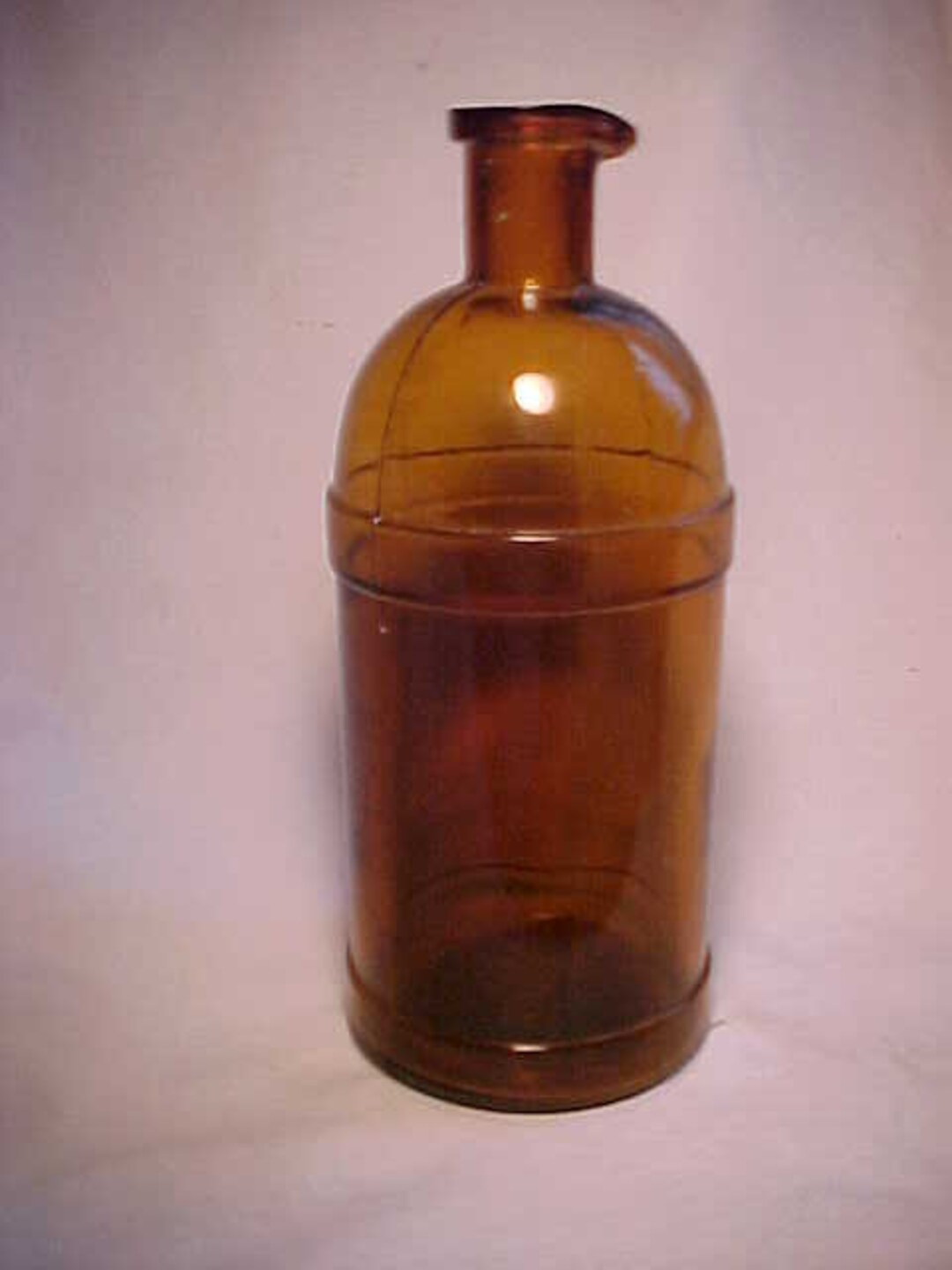 C1890s Davids Ink Design Patd. Feb. 16th 1886, Cork Top One Quart Amber ...