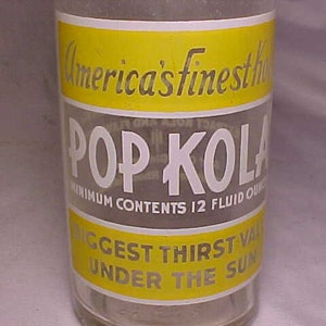 C1940s America's Finest Kola Pop Kola Surf Club Ginger Ale Co ...