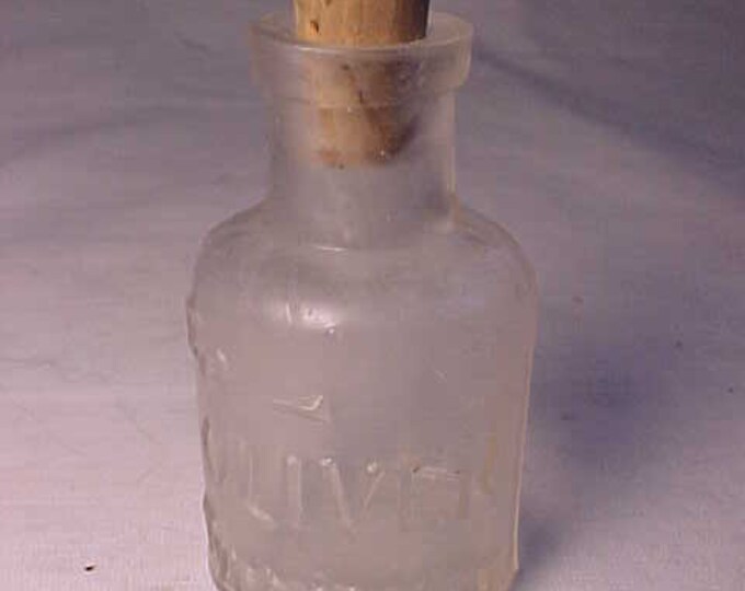 C1890-1900 the Oliver Typewriter Oil Bottle With a Cork and Embossing ...