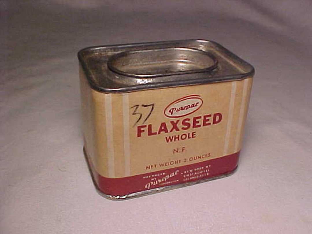 C1940s Purepac Flaxseed Whole Packed by Purepac New York, N.Y., Antique ...