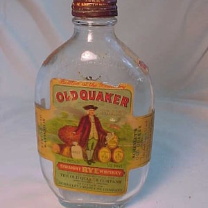 1937 Old Quaker Straight Rye Whiskey the Old Quaker Company ...