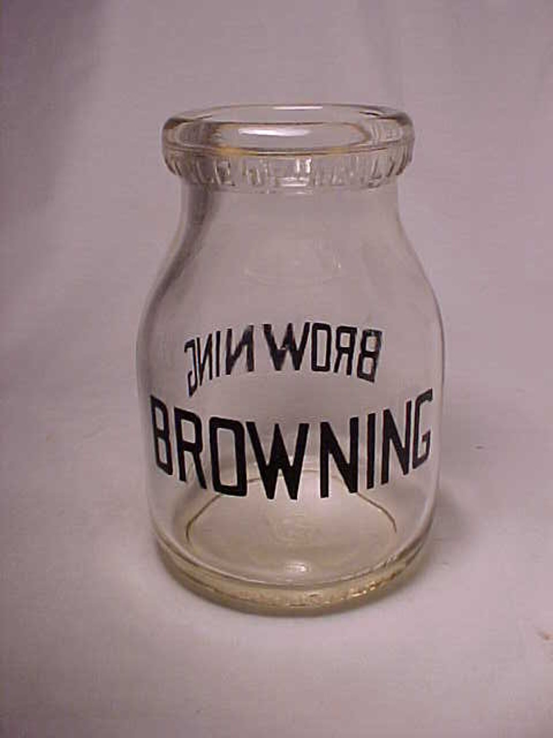 1936 Browning Browning Norwich, Connecticut Half Pint Cream Milk Bottle ...