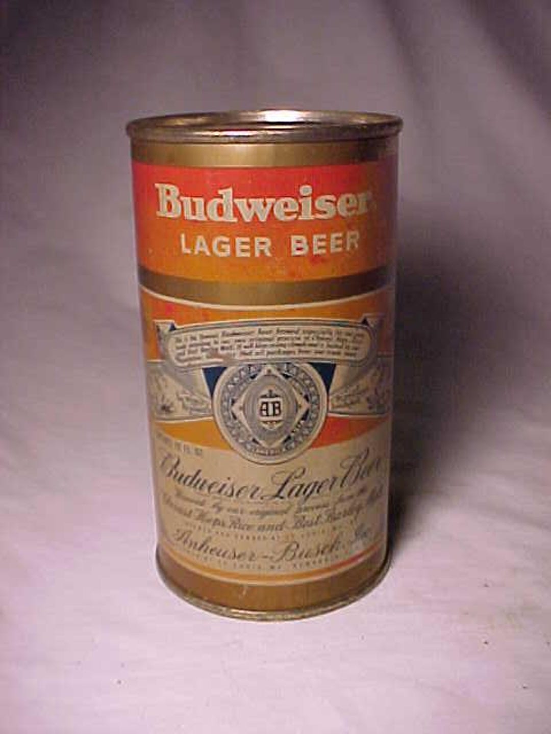 C1950s Budweiser Lager Beer Anheuser Busch Newark, N.J., Split Label ...