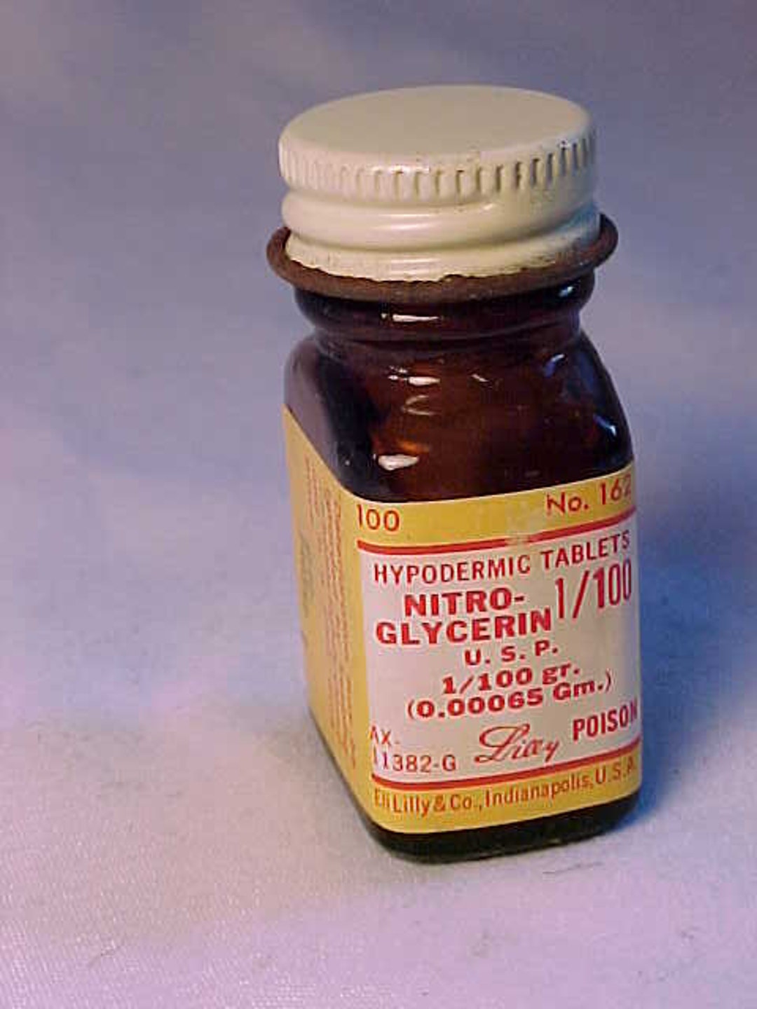 C1950s 100 Hypodermic Tablets Nitroglycerin Eli Lilly & Co ...