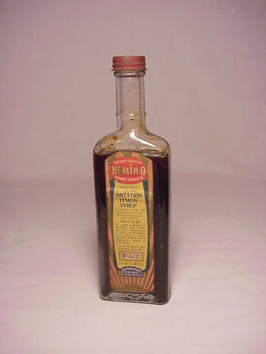 C1930s Health-o Imitation Lemon Syrup the Milson Co. Cincinnati, Ohio ...