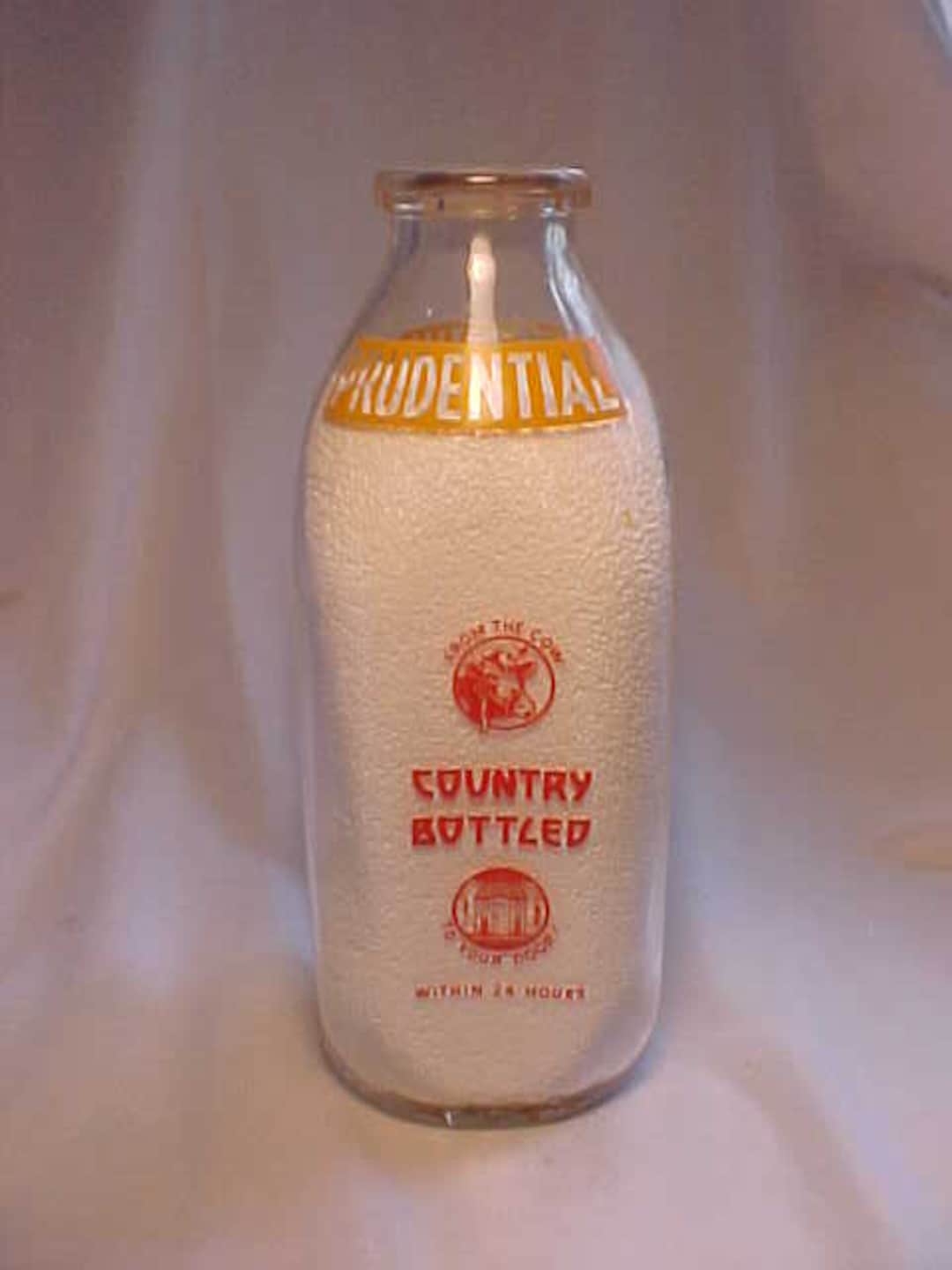 1956 Prudential Country Bottled Mt. Airy, N.C., One Quart Size Square ...