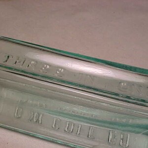 C1890s G. W. Cole Co. Three in One , 3 Oz. Size Cork Top Aqua Glass ...