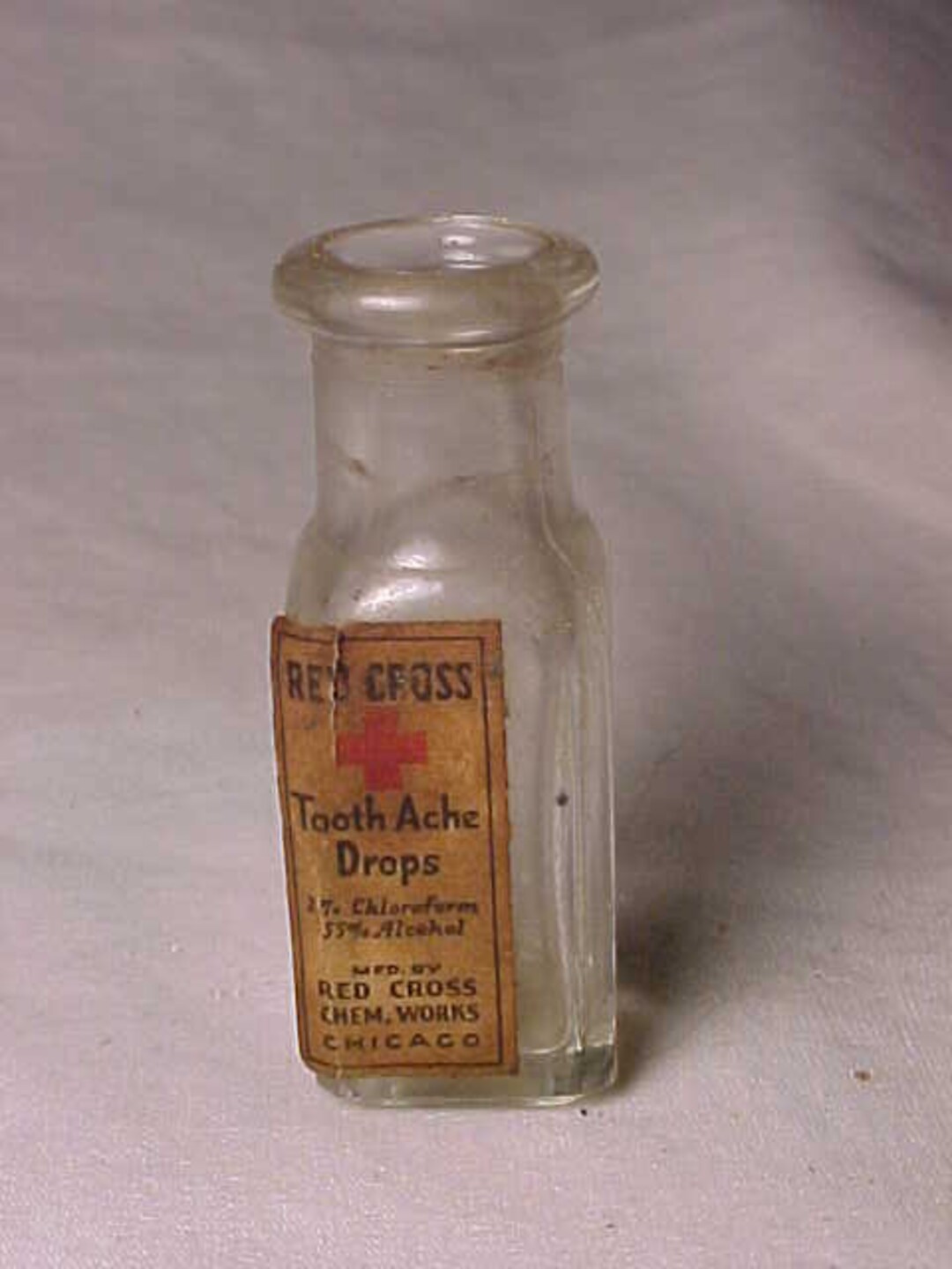 1920s Red Cross Toothache Drops Red Cross Chem. Works Chicago, ILL ...