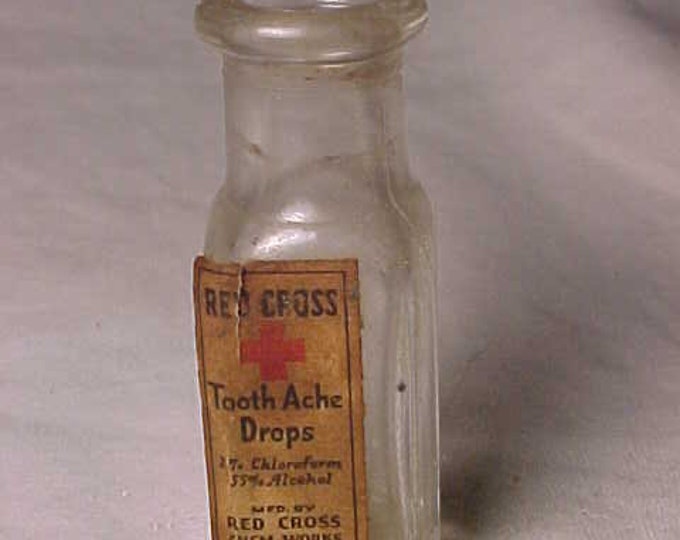 1920s Red Cross Toothache Drops Red Cross Chem. Works Chicago, ILL ...