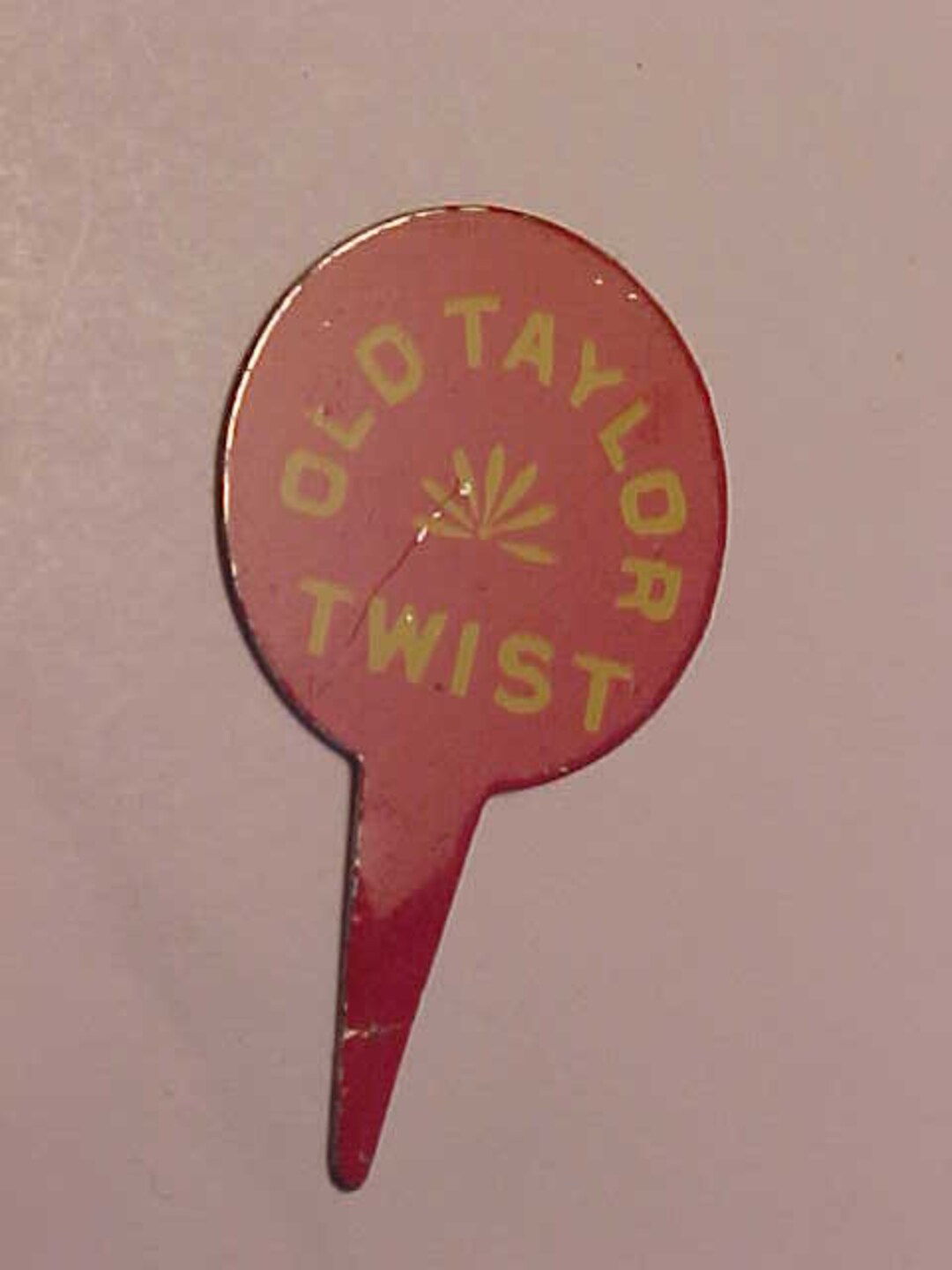 C1900-20s Old Taylor Twist Tin Litho Tobacco Tag, Antique Tobacco Tin ...