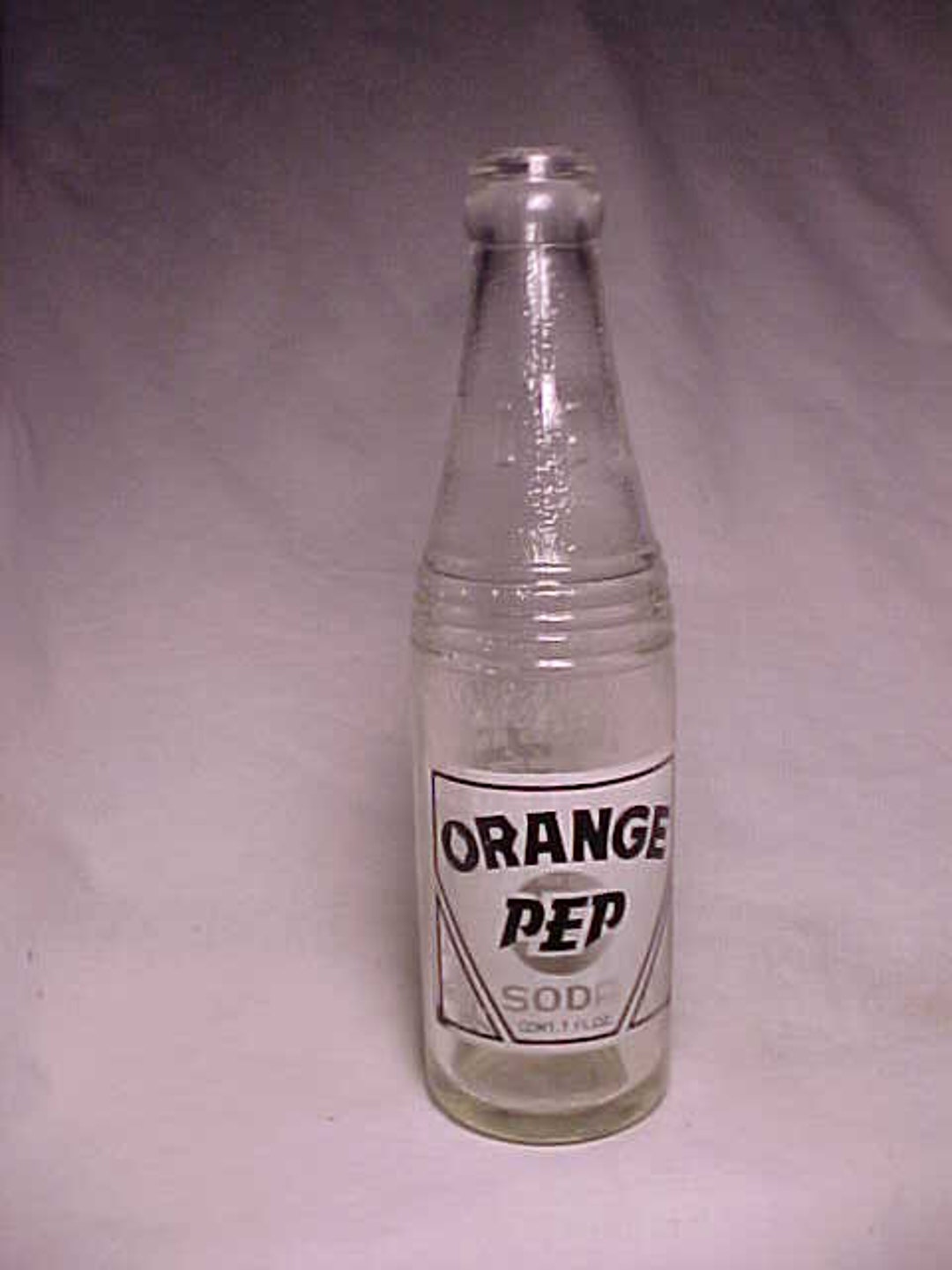 1940 Orange Pep Soda Dobbs Beverage Co. Worcester, Mass., 7 Ounce Clear ...