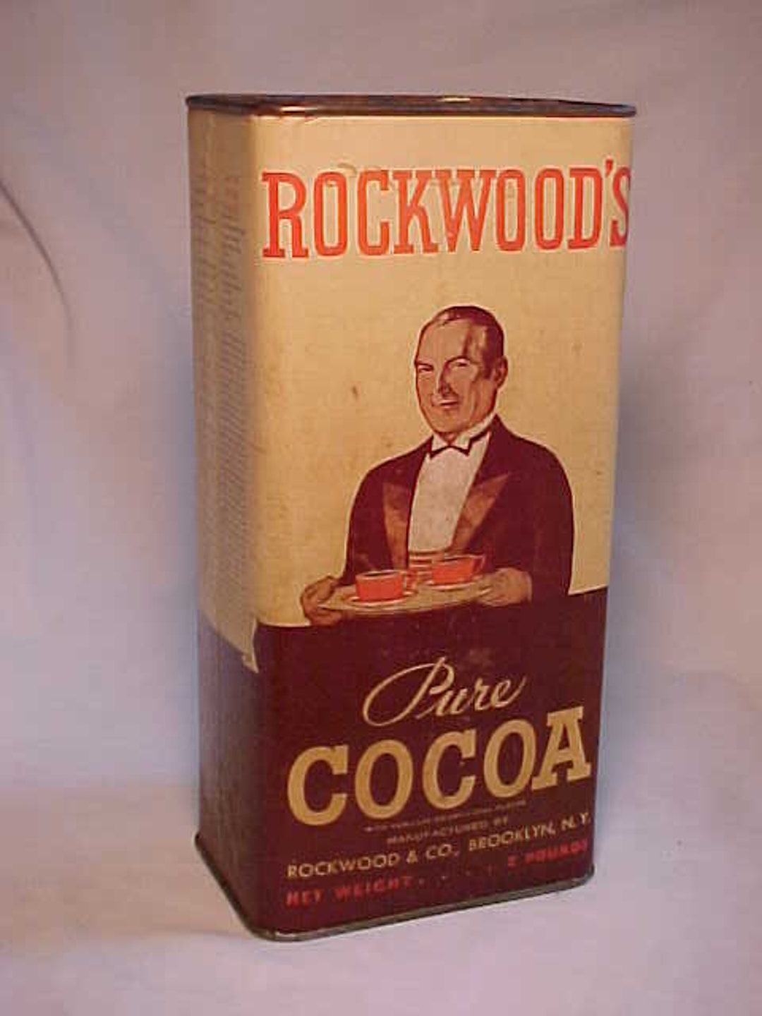C1930-40s Rockwood's Pure Cocoa Rockwood & Co. Brooklyn, N.Y., Antique ...