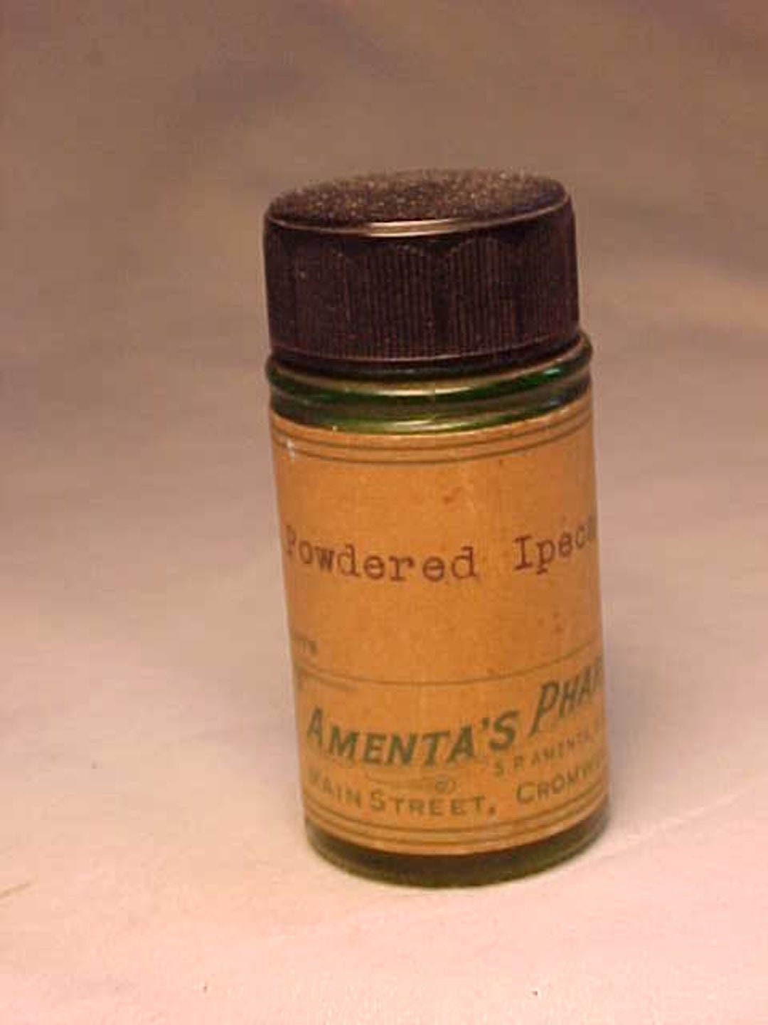 C1950s Powdered Ipecac Amenta's Pharmacy Cromwell, Conn., Medicine ...