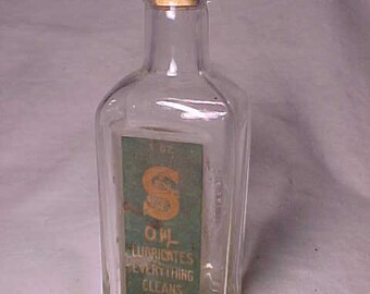 Singer Glass Bottle - Etsy