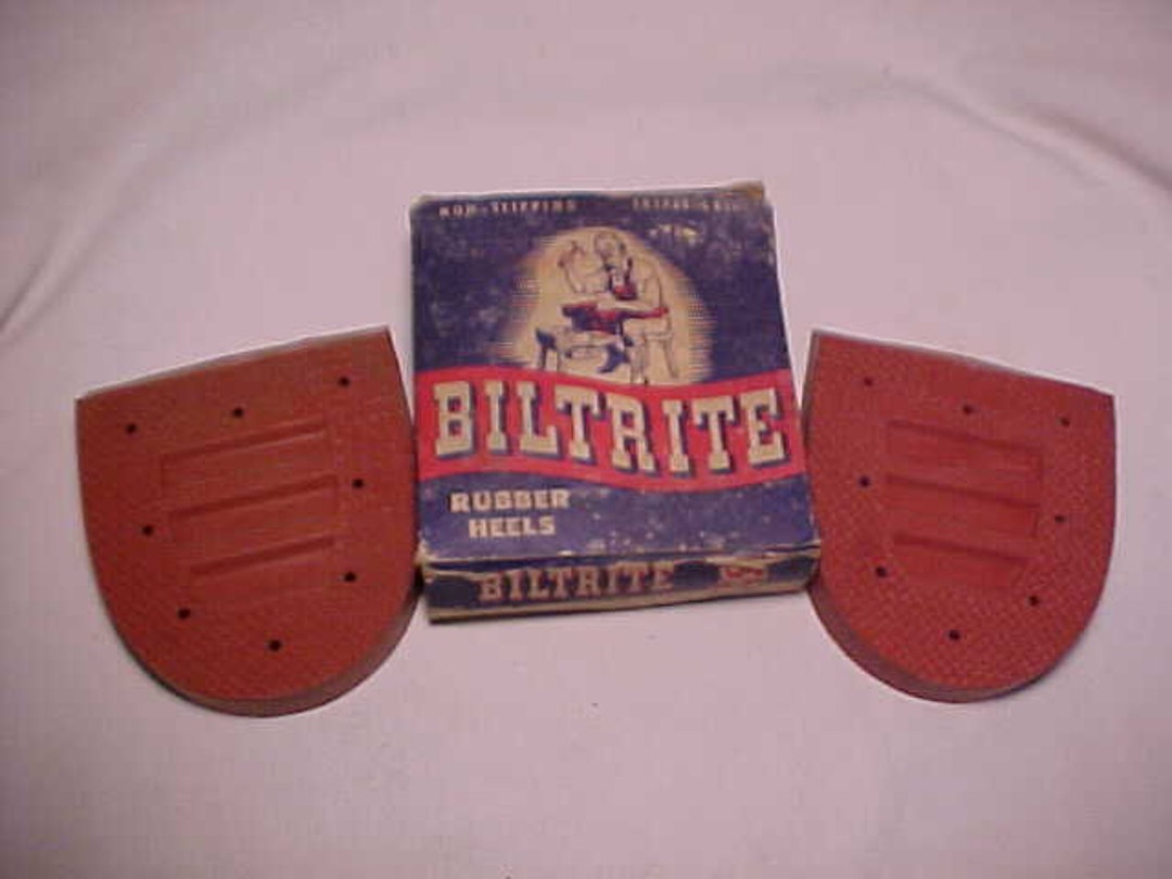 C1940s Biltrite Rubber Heels Men's Half, Foot Feet Shoe Box, Drug Store ...