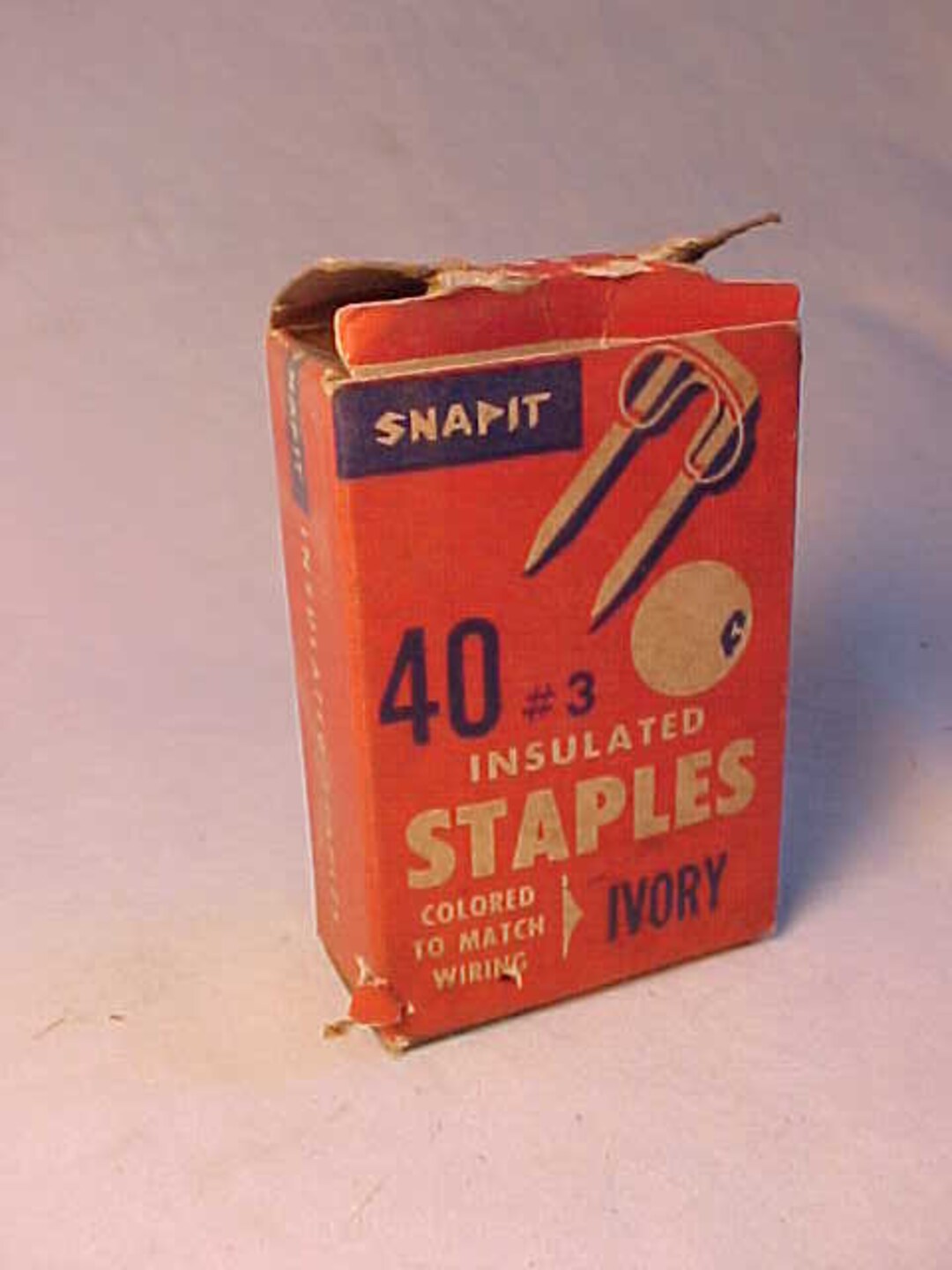 C1950s Snapit Insulated Staples Distributed by Cable Electric Products ...
