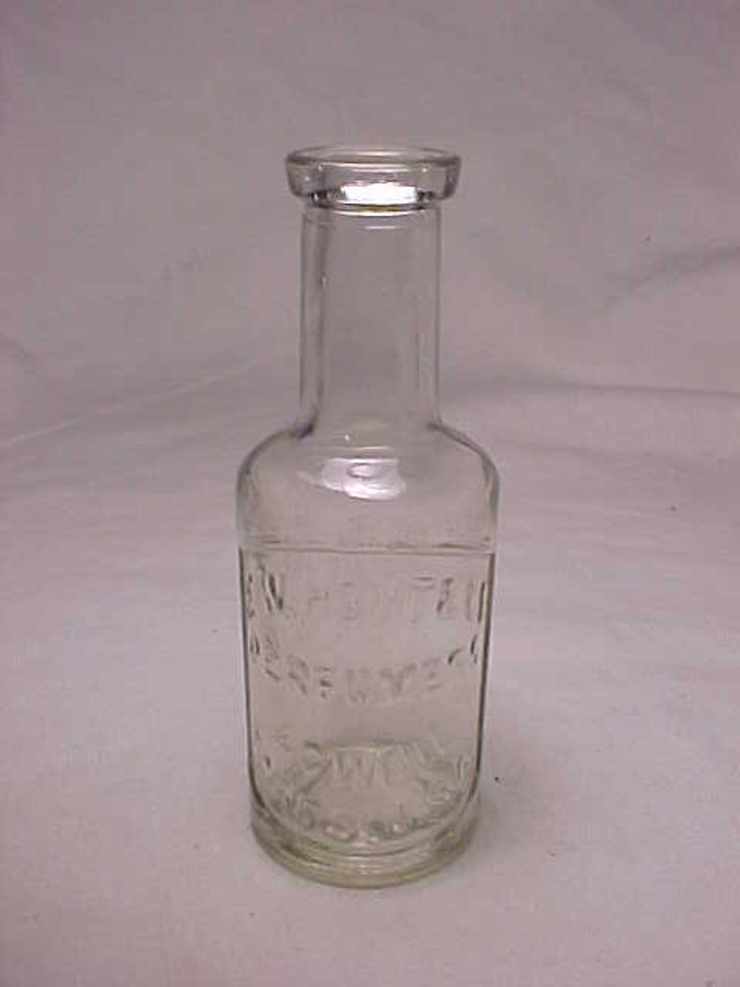 C1920s E. W. Hoyt & Co. Perfumers Lowell, Mass., Cork Top Clear Glass ...