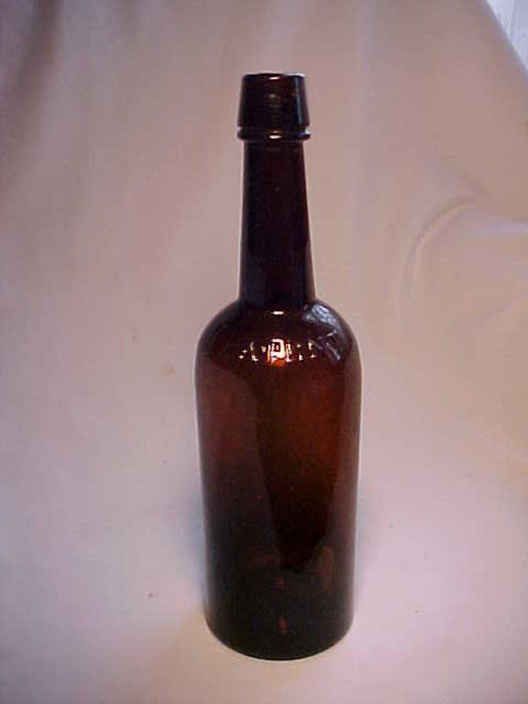 C1860s Whitney Glass Works Patent 3 Piece Mold One Fifth Amber Blown ...