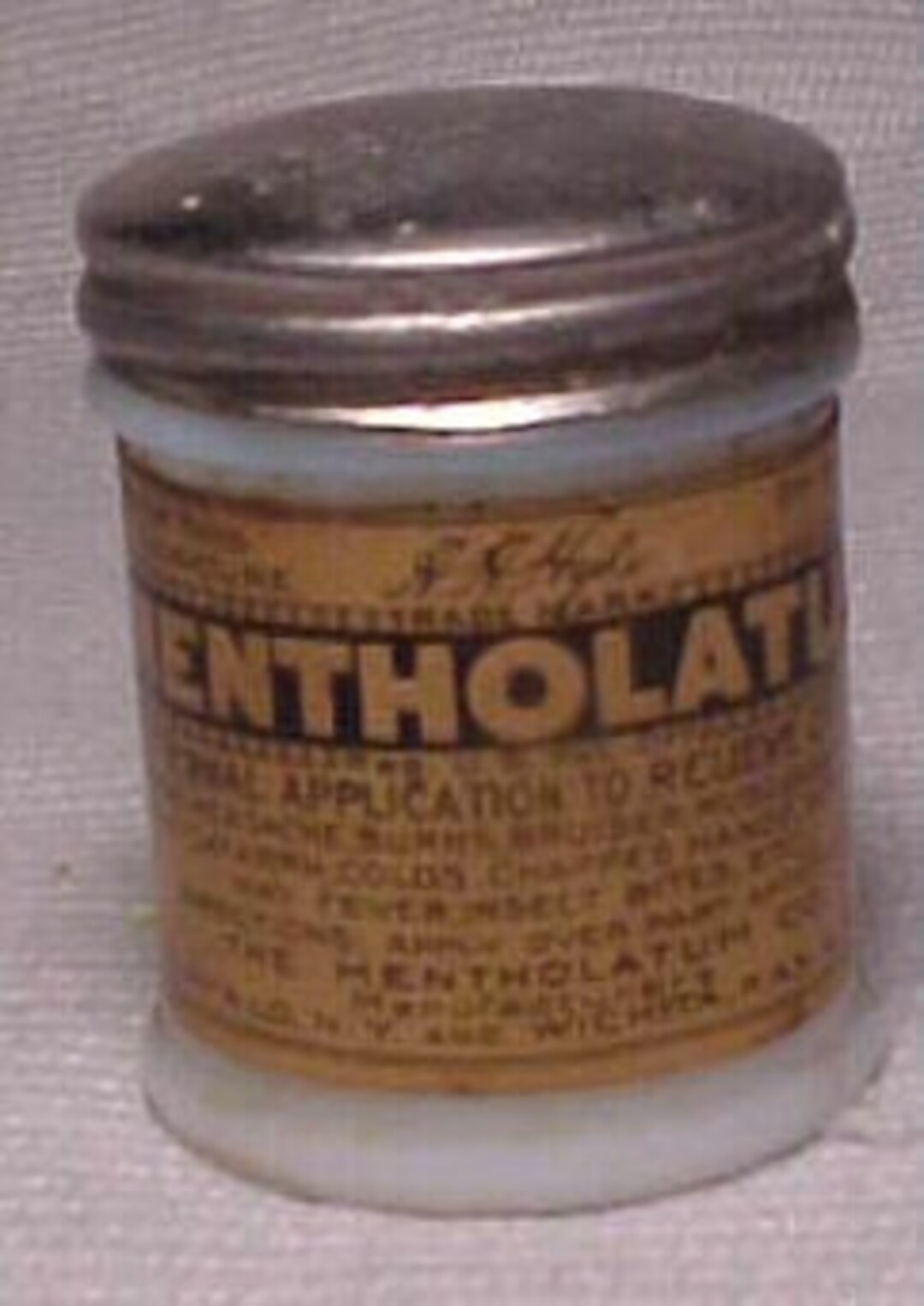 C1910 H. H. Hyde Mentholatum the Mentholatum Co. Wichita, Kansas , Milk ...