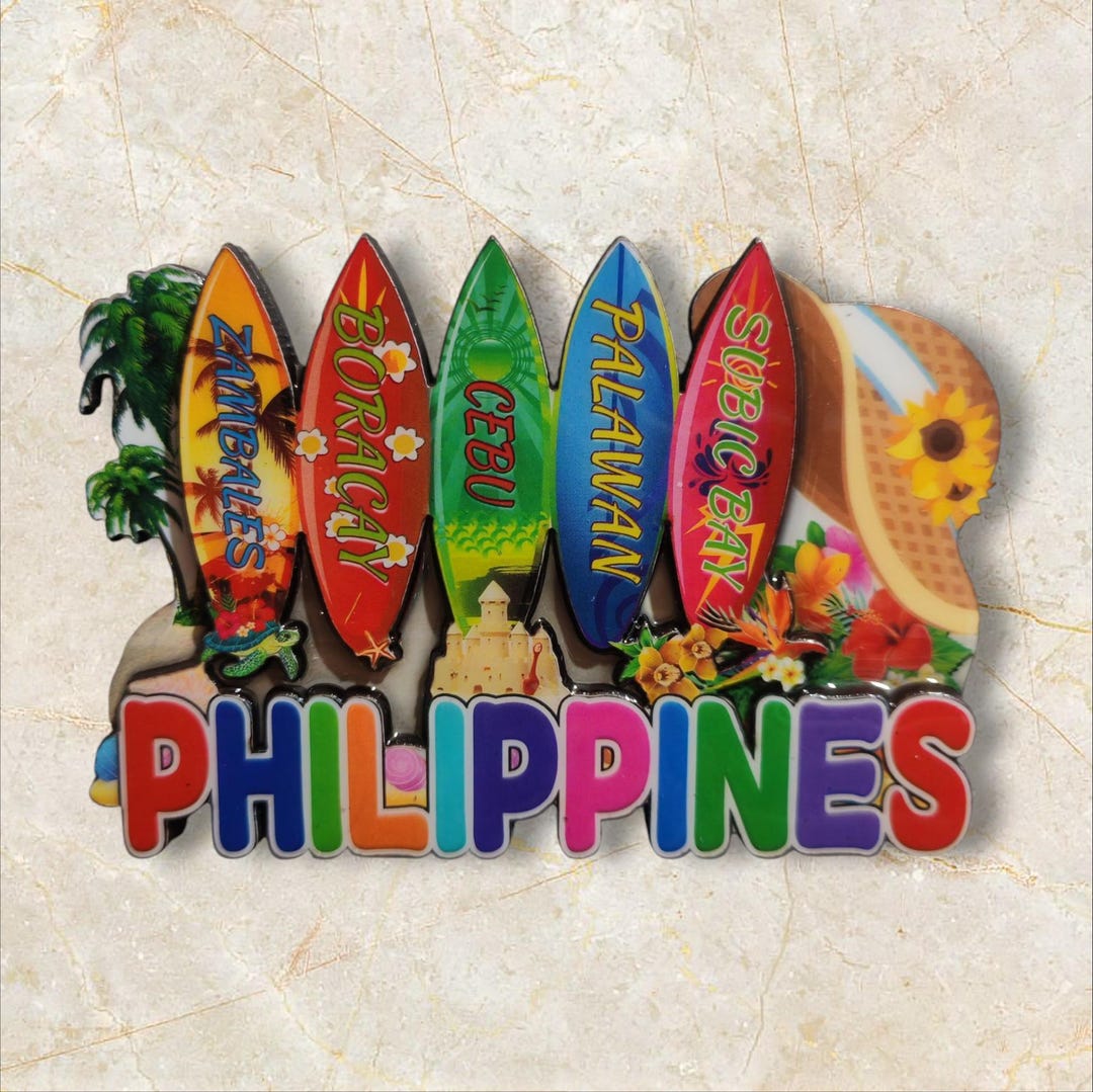 Philippines Surfboard Magnets: Beach Theme Souvenir - Buy 1 Get 1 - Etsy