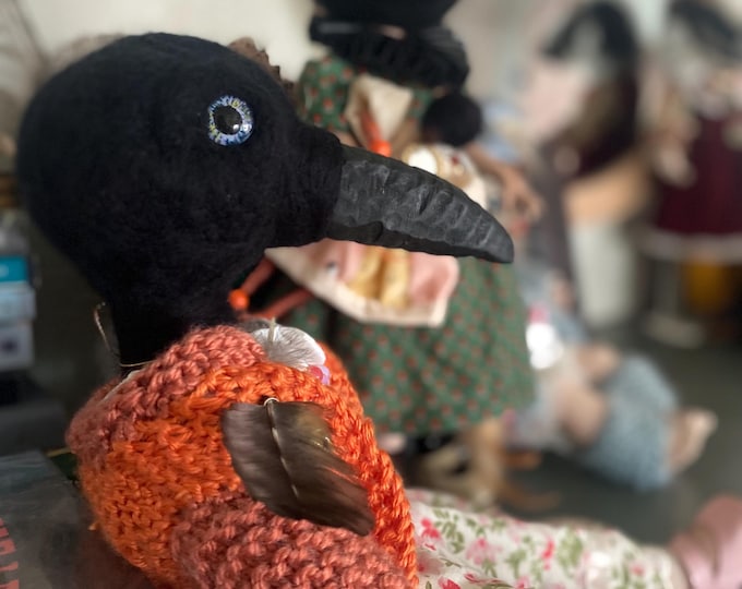 Surrealist Anthropomorphic Art Doll | Elegant Whimsical | Needle Felted ...
