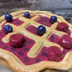 Tic Tac Toe Board, Ceramic Clay, Spring Tictactoe Functional Art Game ...