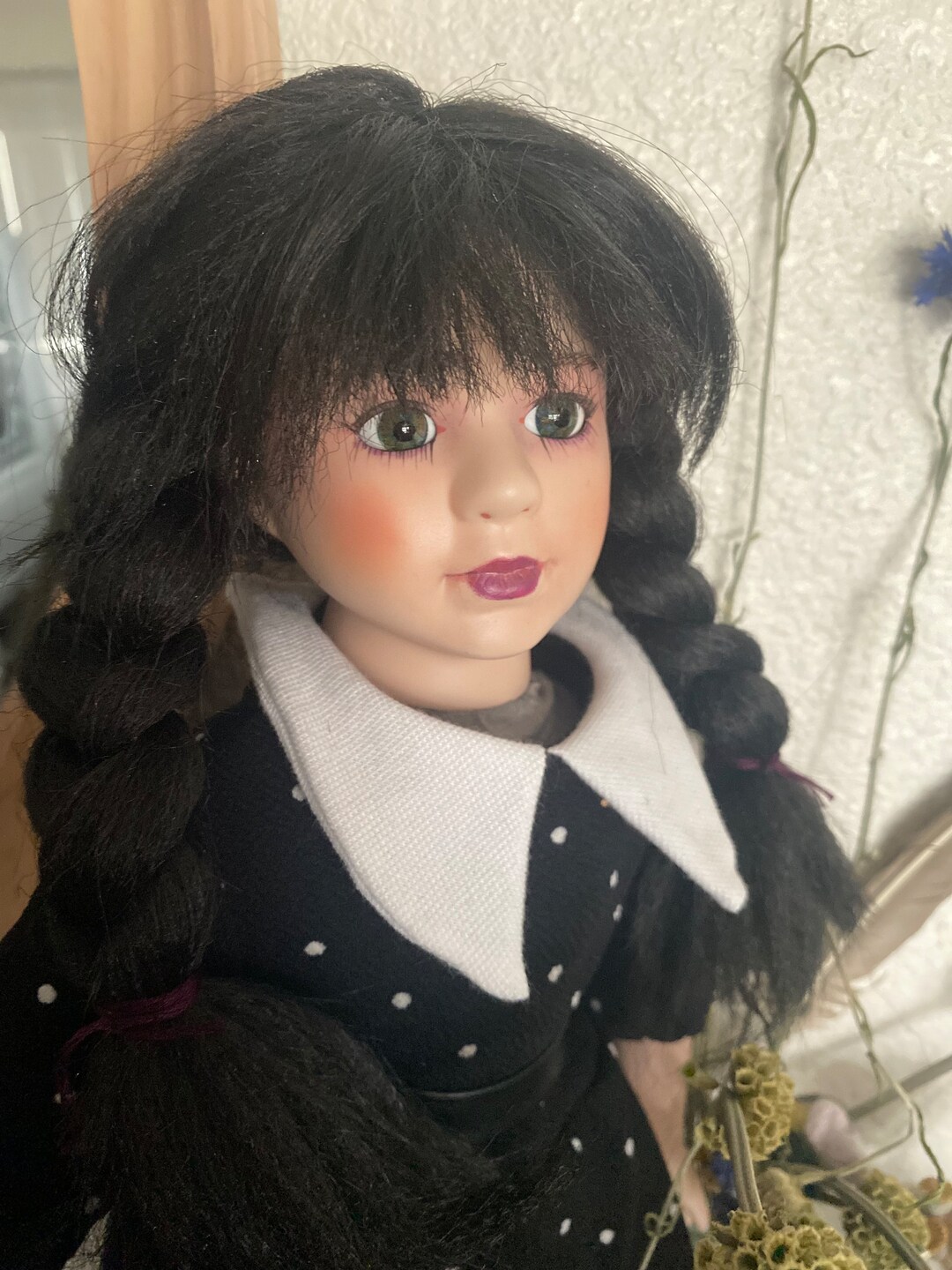 Christmas Gift Wednesday Adams Art Doll Ooak Gothic Weirdcore - Etsy
