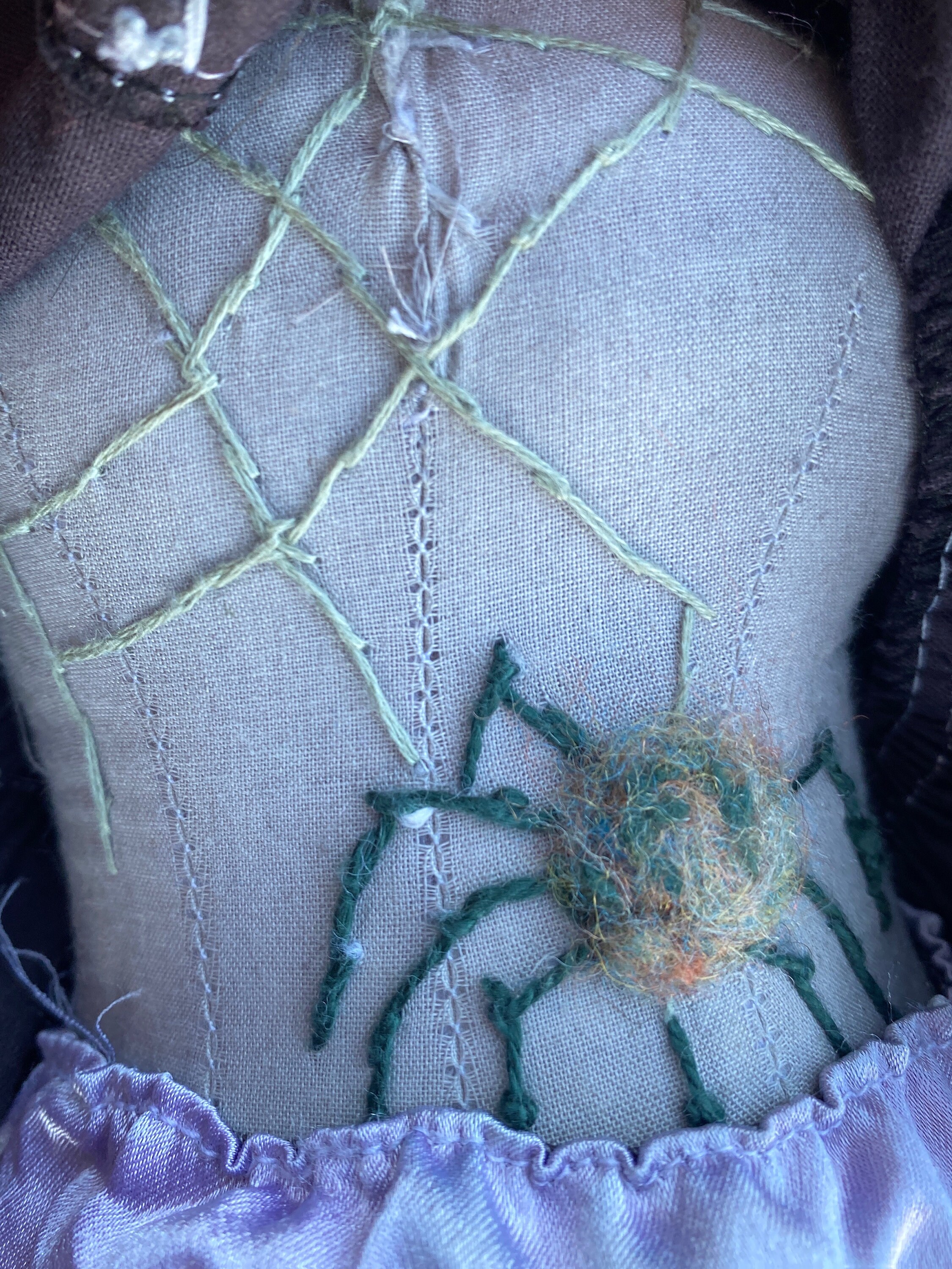 Emo Haunted Doll, Goth Ooak Art Doll. Upcycled Couture Doll, Spooky ...