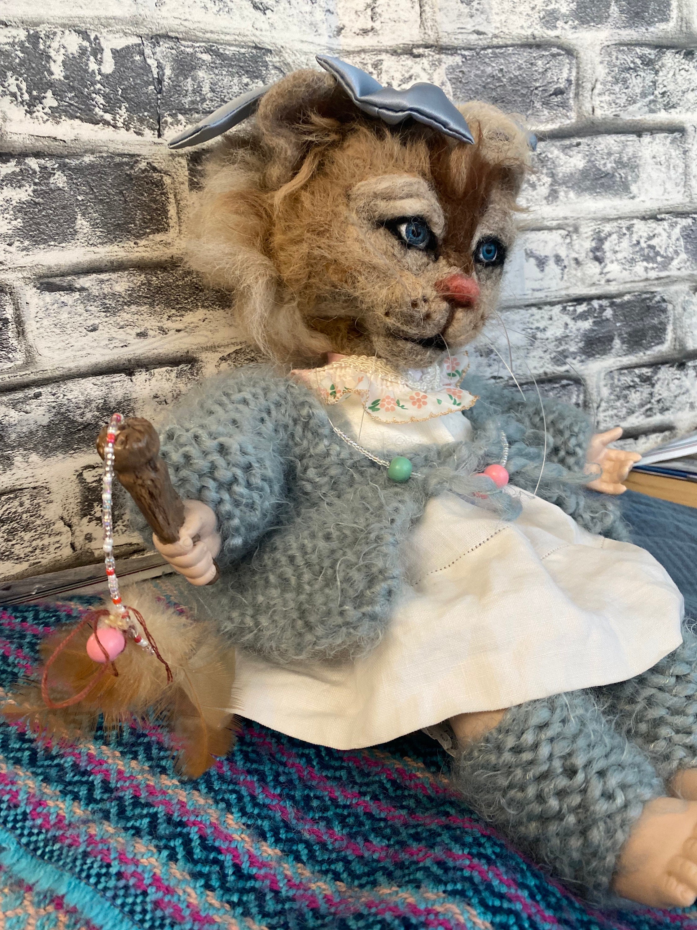 Felted Doll, Wierdcore Whimsy Human Animal Hybrids. 17 Ooak Art Doll - Etsy