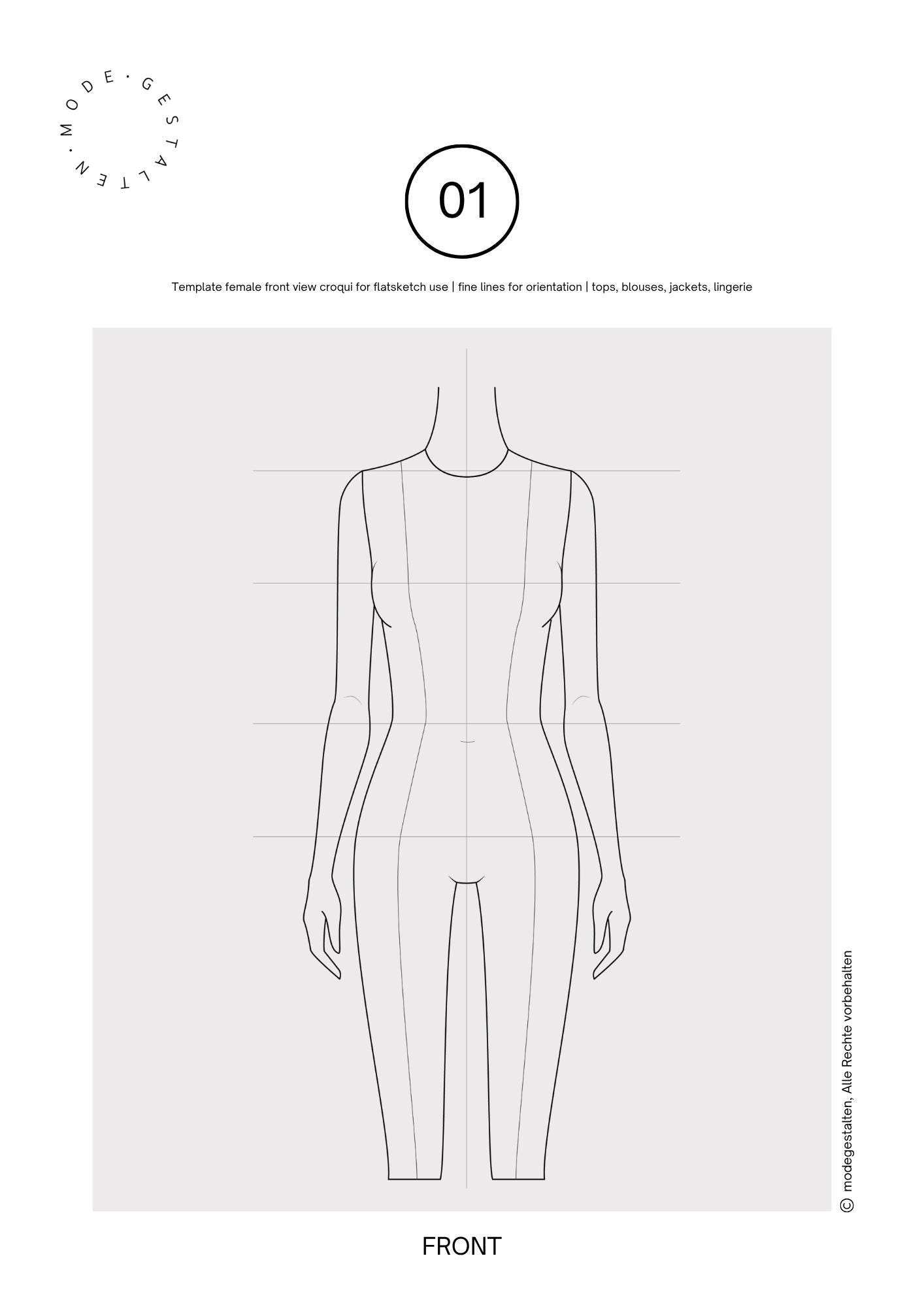 Fashion Design Figurine for Technical Drawings | Fashion Illustrations ...