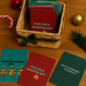 Christmas Scavenger Hunt Game: 15 Holiday Activity Cards (printable) - Etsy