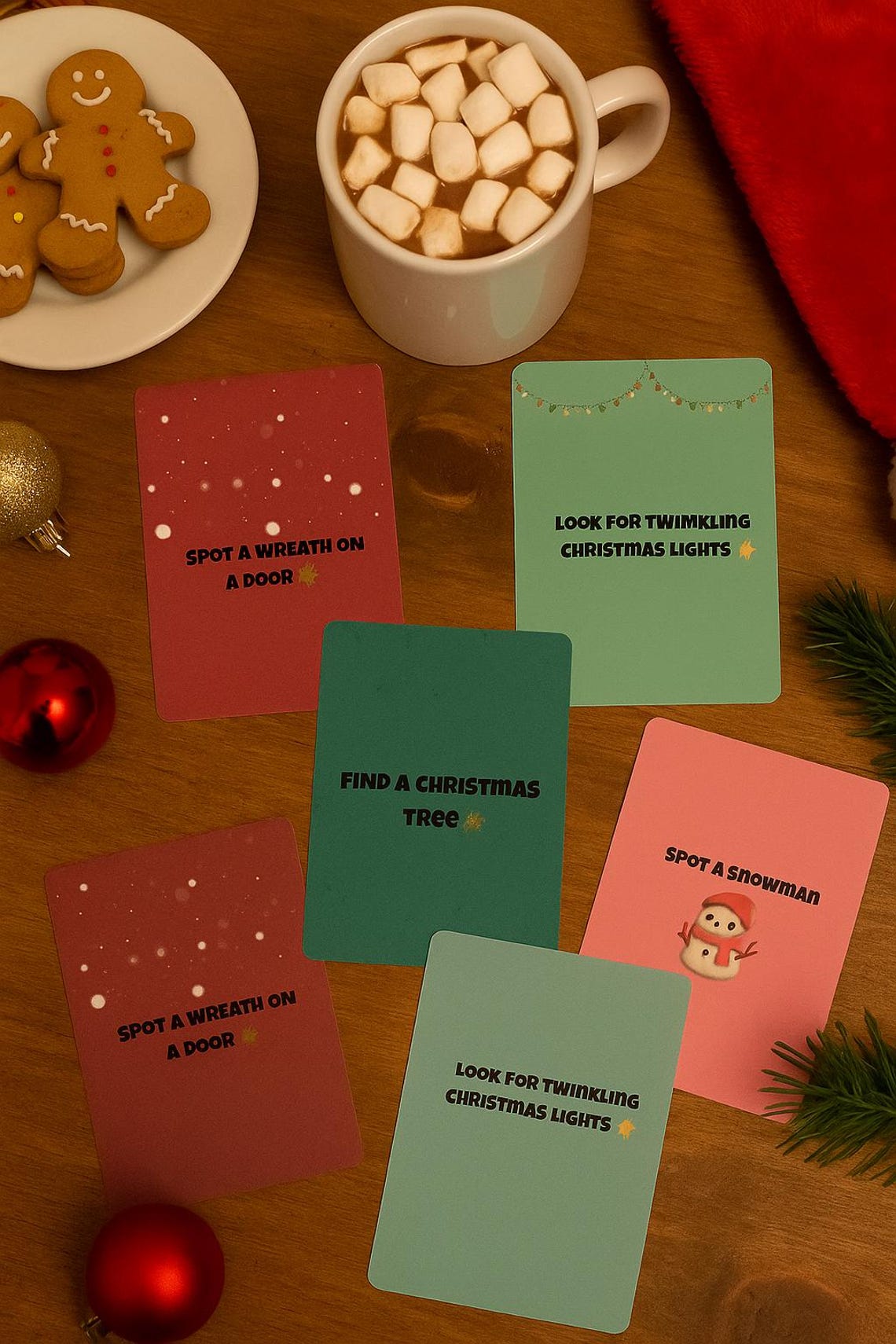 Christmas Scavenger Hunt Game: 15 Holiday Activity Cards (printable) - Etsy
